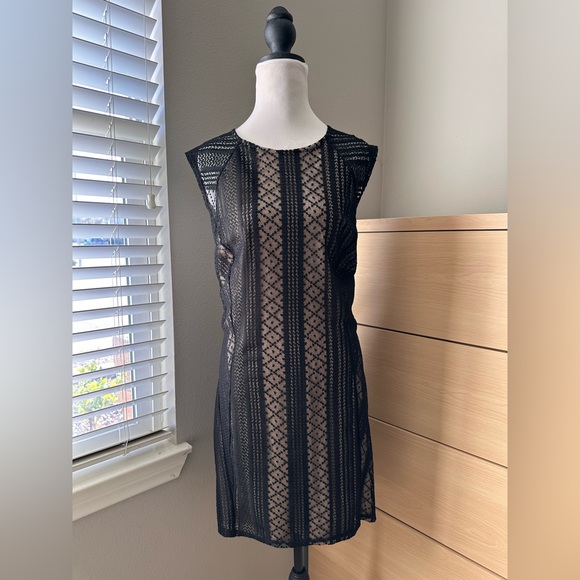 Bar III | Dresses | Bar Iii Black Sheer Lace Maxi Dress | Poshmark